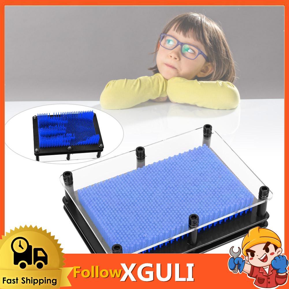 xguli 3D Clone Hand Model เด็กพลาสติก Face Deep Blue Pin Art | Shopee ...