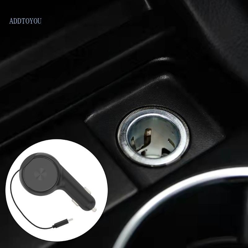 3C ที่ชาร์จในรถยนต์แบบยืดหดได้ 60W USB C Car Charger Adapter Car ...