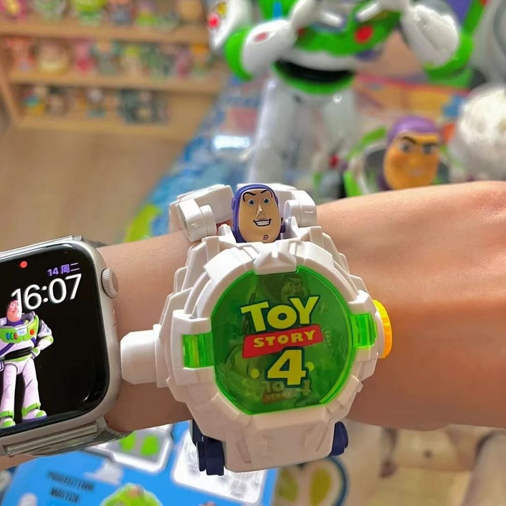 Toy Story Buzz Lightyear นาฬิกาของเล่นเด็ก Ultraman Transformation ...