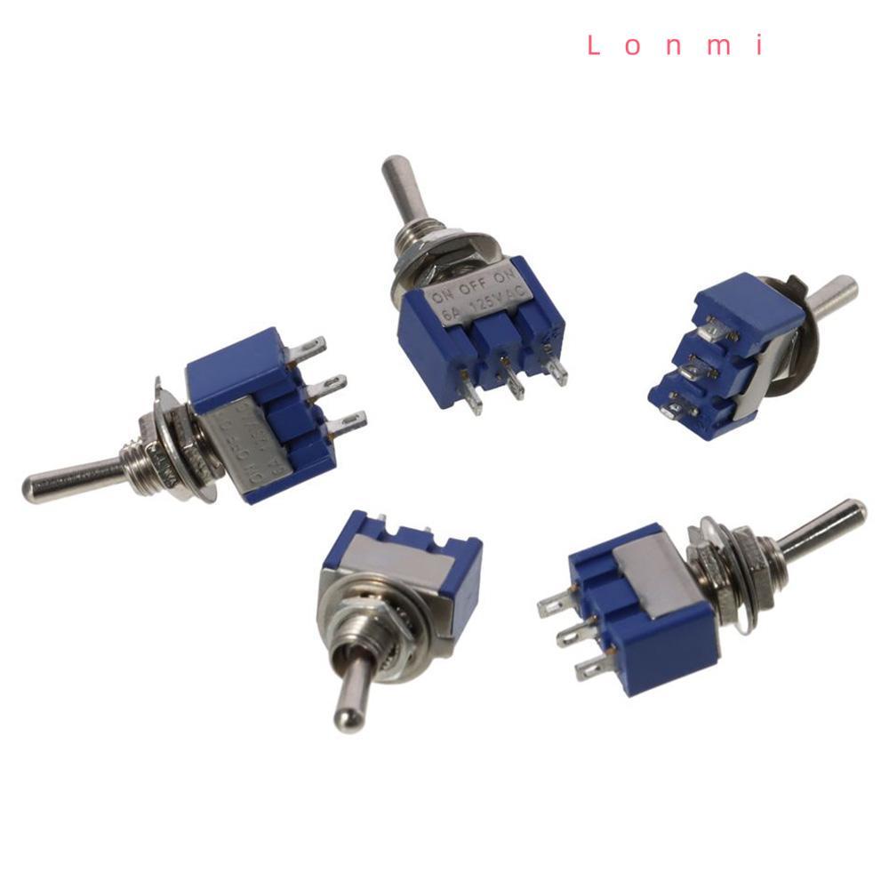 LONMI 10 ชิ้น Mini Toggle Switch, 3-Pin 2 ตําแหน่ง 33 มม. / 1.3 "Mini ...