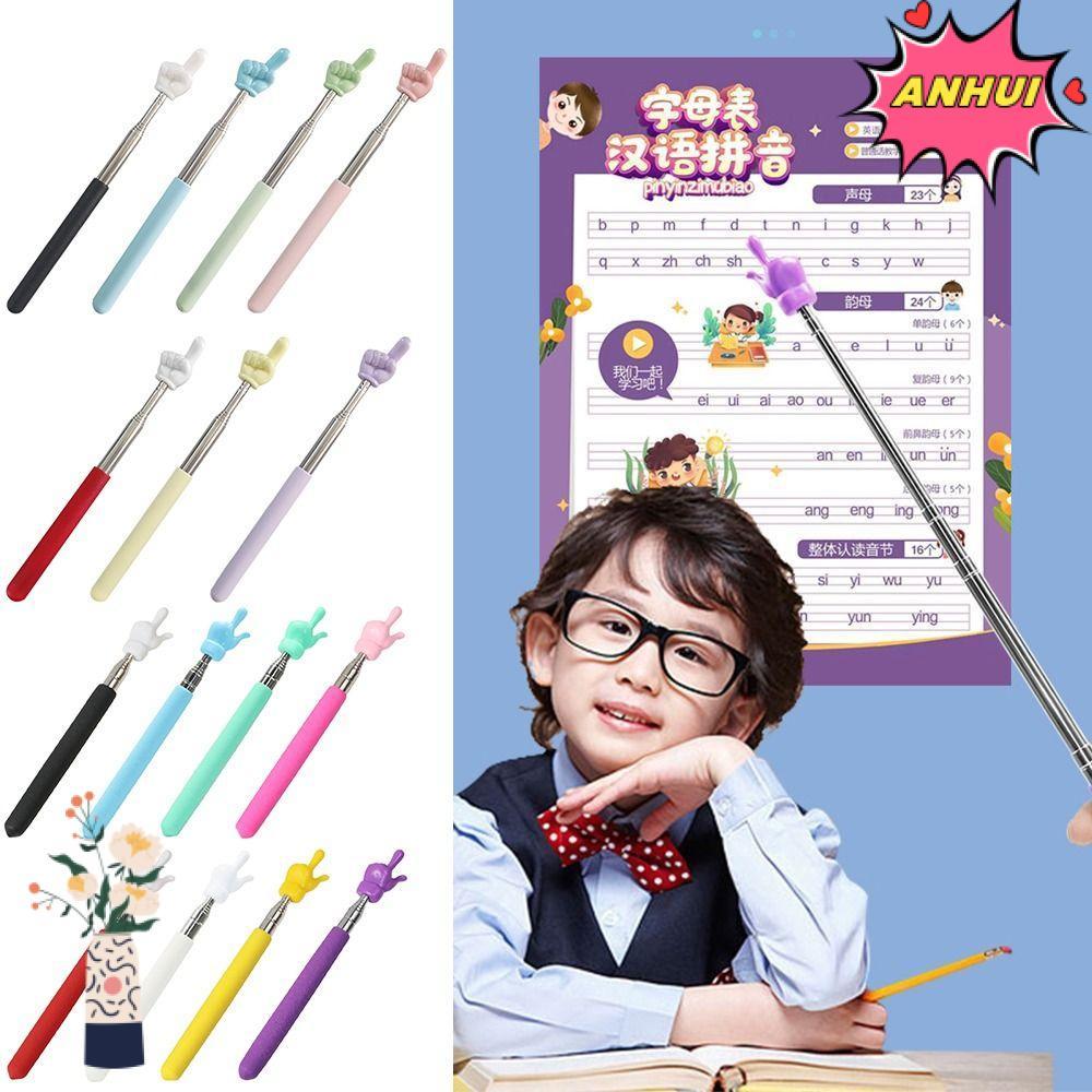 ANHUI Finger Reading Sticks Retractable Telescopic Rod สแตนเลสนิ้วมือ ...