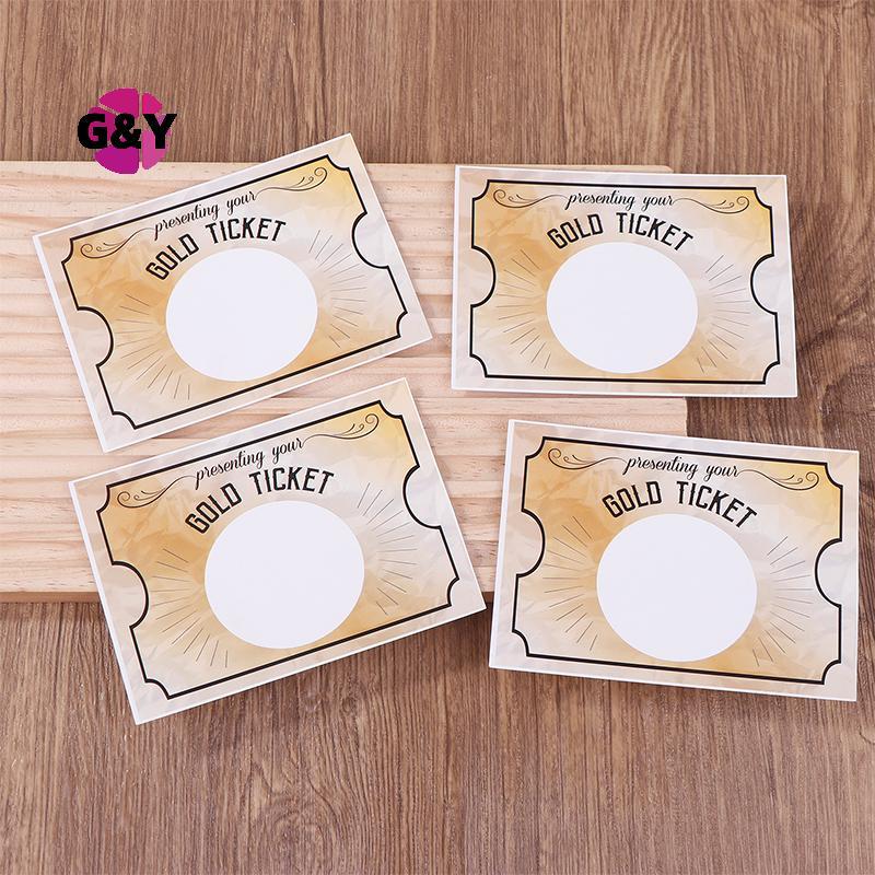 G&Y 20 ชิ้น My Scratch Offs Gold Tiet DIY Make Your Own Golden Tiet ...