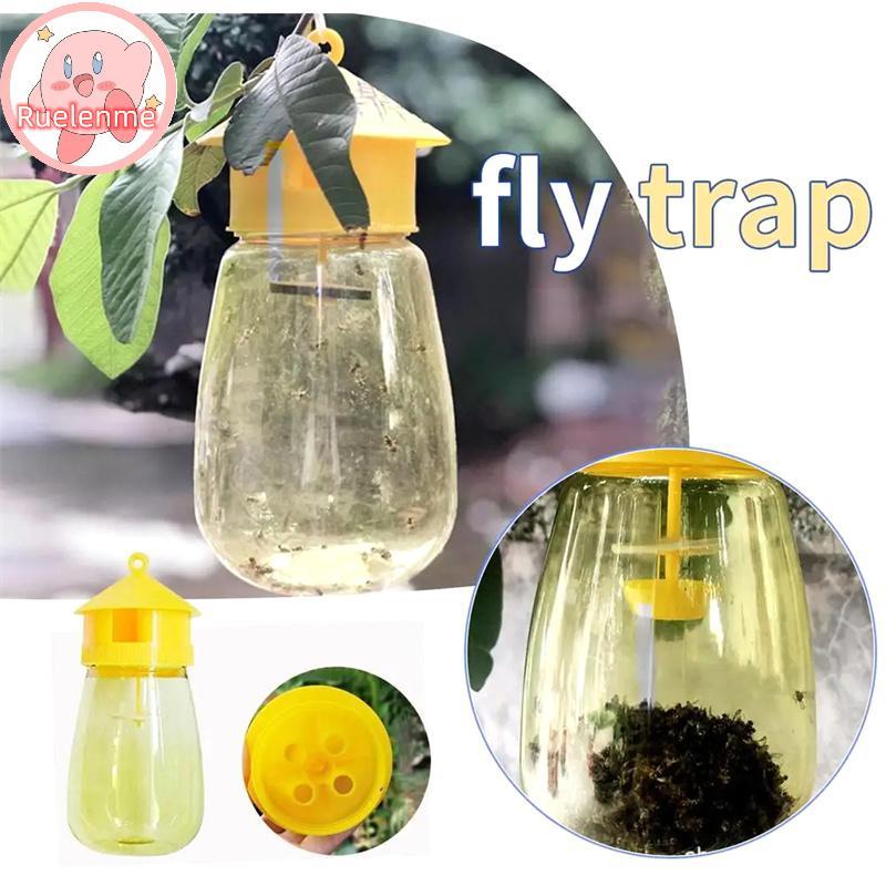 ถูกต้องผลไม้ Fly Trap Killer พลาสติกสีเหลือง Drosephila TRAP Anti Fly ...