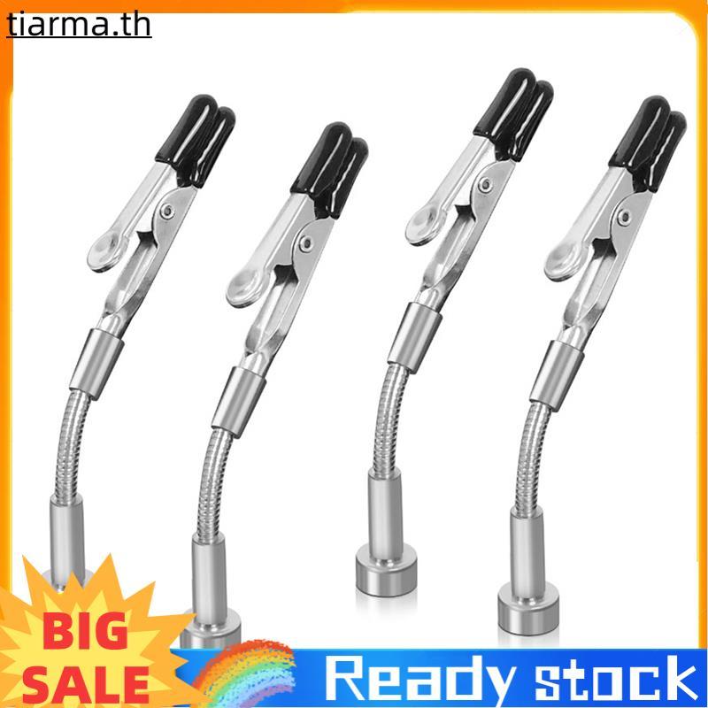 TIARMA แขนยืดหยุ่นแม่เหล็กช่วยมือ 4PCS Universal Soldering Clamp เชื่อม ...