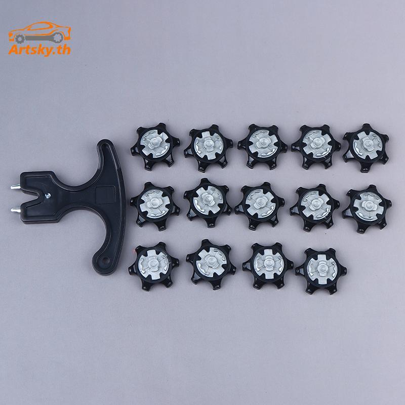 ARS 14 Golf Shoe Studs + 1 ประแจ Quick-twist Replacement Studs สําหรับ ...