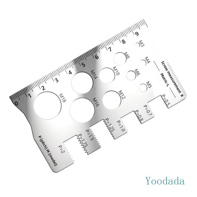 Yoo Professional Thread Gauge เครื่องมือวัดด้าย Bit Checker Featuring ...