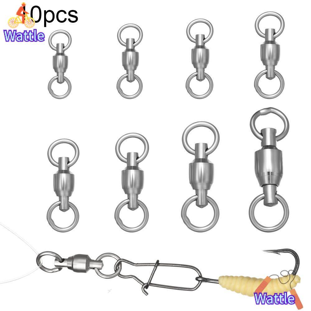 WATTLE 10 ชิ้น ชุดตกปลาระบบทวินหัว คุณภาพสูง ทนทาน พร้อมลูกปืน | Shopee ...
