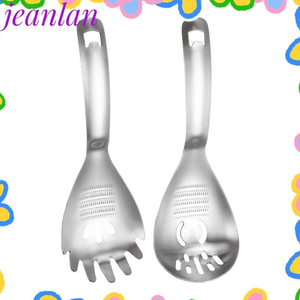 JLAN Potato Masher, Multi-Function 304 ช้อนสแตนเลส Slotted, Premium ...