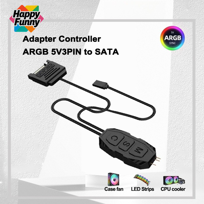 ฮับ RGB Controller พัดลม RGB ARGB 5V 3 Pin Controller ไม่ต้องใช้ ...