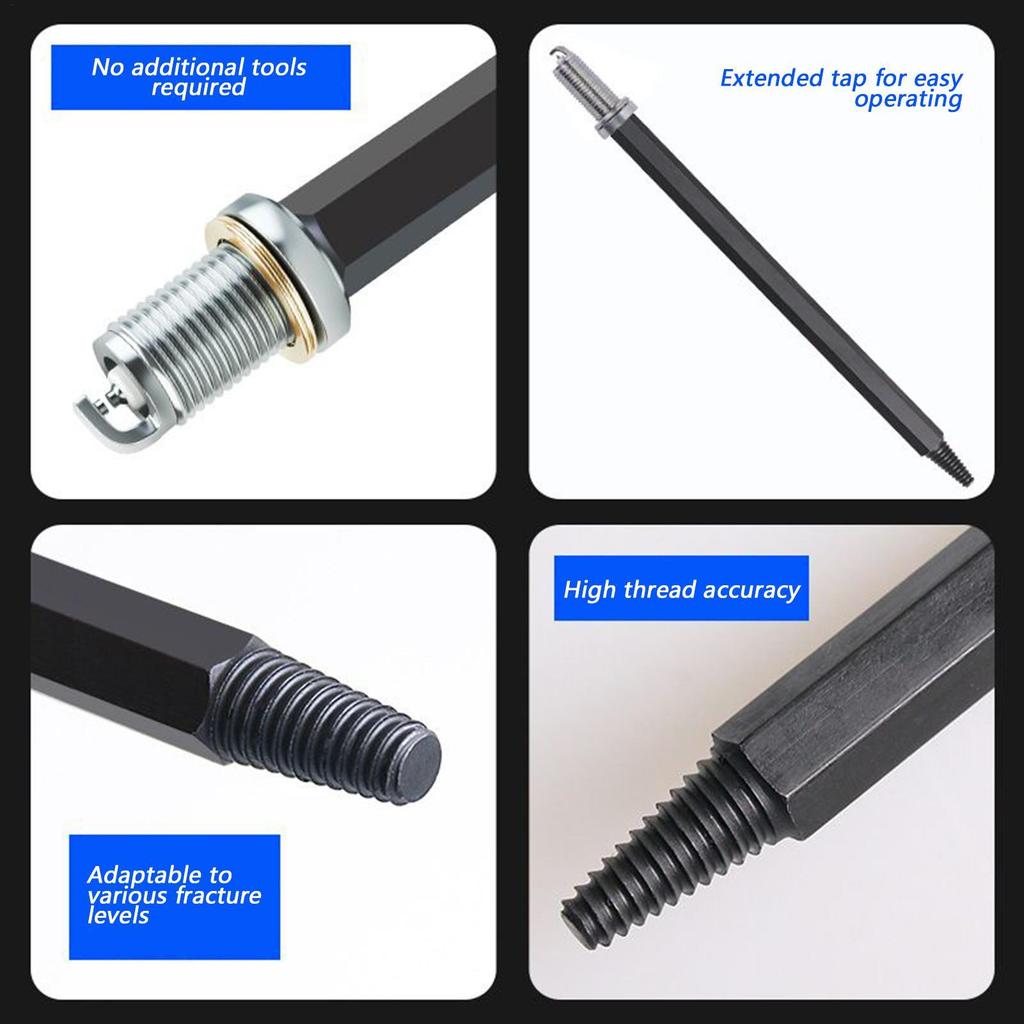 Double-Ended Reverse Thread Broken Spark Plug Remover เครื่องมือ Heavy ...