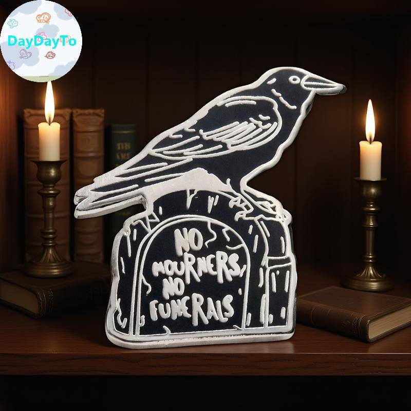 DayDayTo Crow Bird Mourning เข็มกลัด, เข็มกลัดตกแต่งอีกา, ป้ายไว้ทุกข์ ...