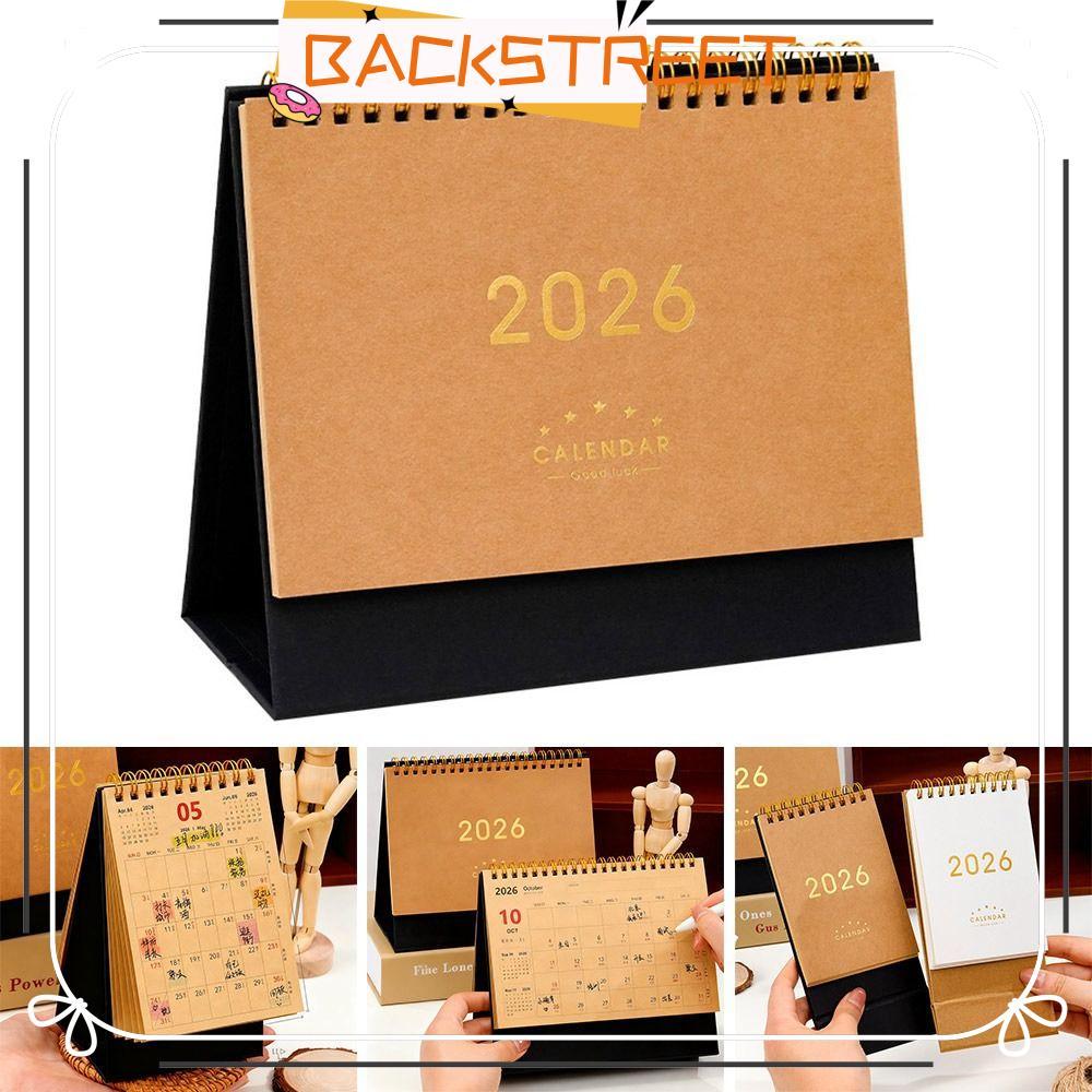 BACKSTAGE Planner Scheduler, Yearly 2026 Desktop Paper Calendar,ที่มี ...