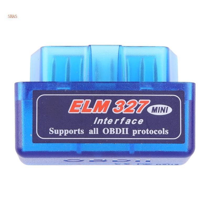 Shas Super Mini Elm 327 เครื่องสแกนเนอร์รถยนต์ OBDII OBD2 Elm 327 V2 1 ...