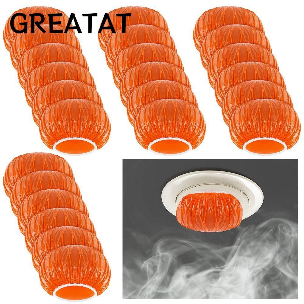 GREAT Fire Alarm Dust Cover, เครื่องตรวจจับควันพลาสติกสีส้ม, หยุดสัญญาณ ...