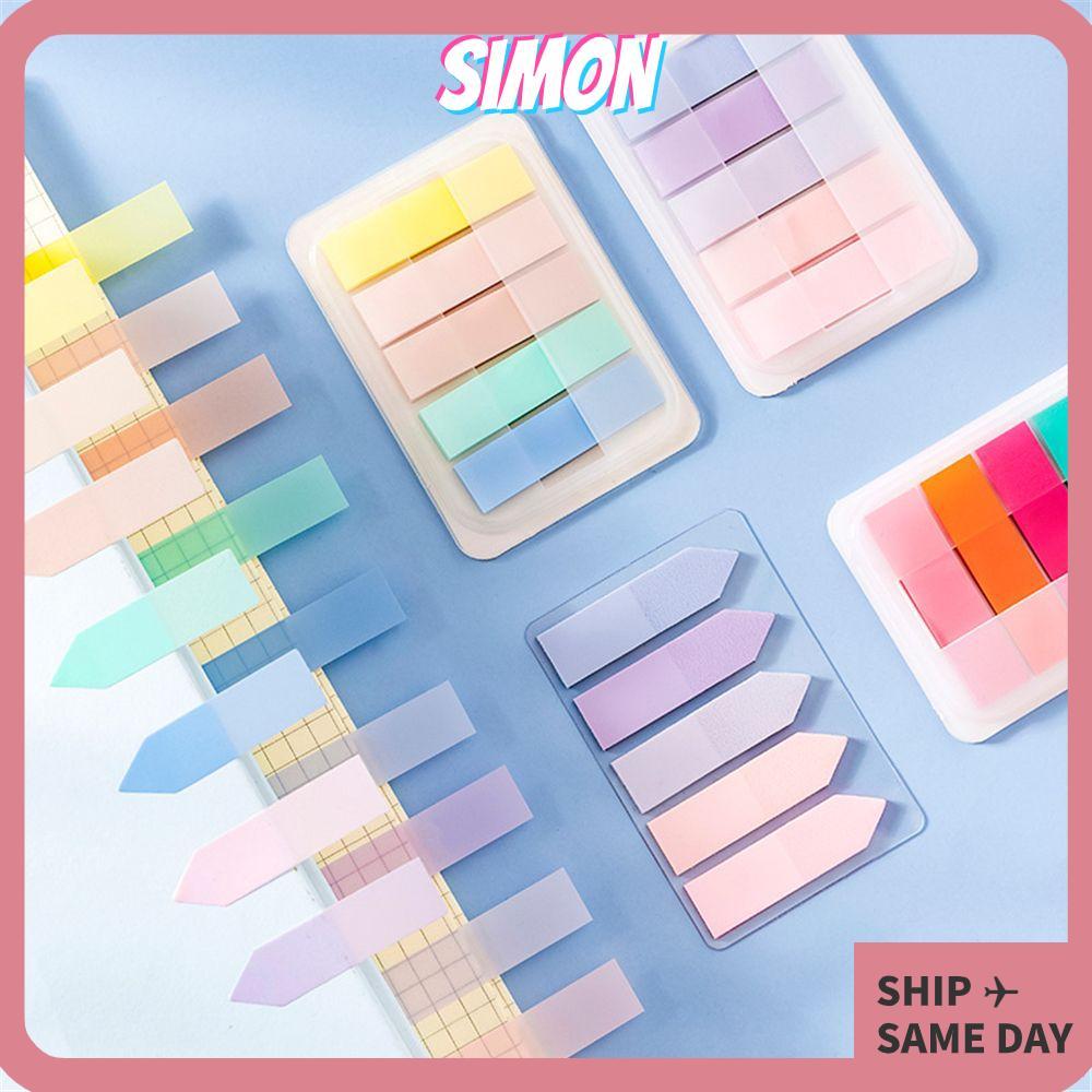SIMON 125 แผ่น Memo Pad Tab Strip Label Bookmark เครื่องเขียนอุปกรณ์ ...
