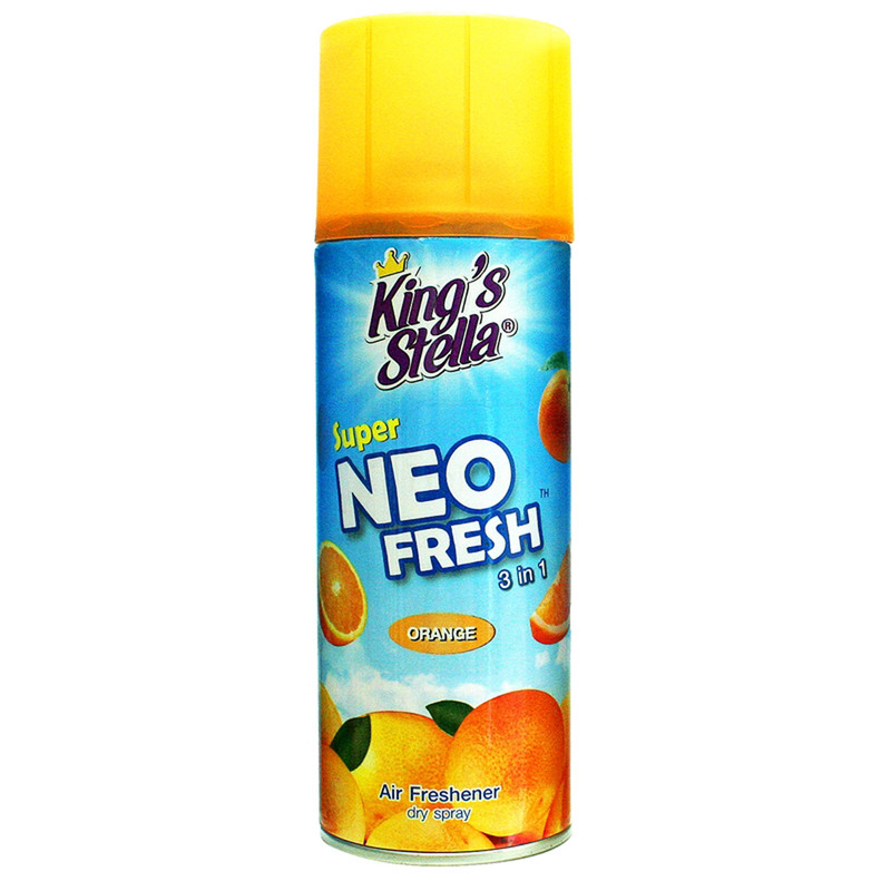 Kings Stella สเปรย์ปรับอากาศ Super Neo Fresh ส้ม 300 ซีซี | Shopee Thailand