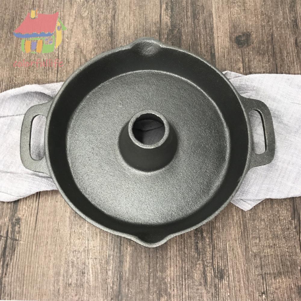 3PF-CF-TH 28CM Pre-Seasoned Roasting Pan Multi-Purpose Cast Iron ...