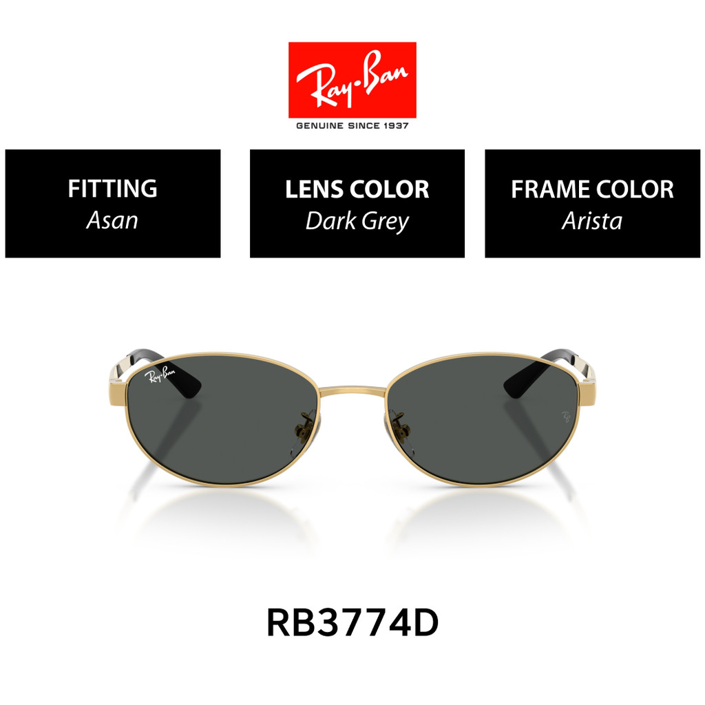 RAY-BAN 0RB3774D 001/8755 55 - Sunglasses | Shopee Thailand