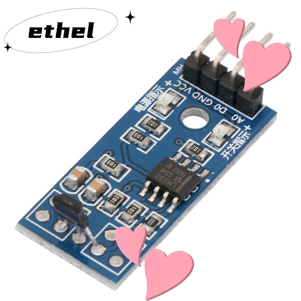 ETHEL 5 ชิ้น Hall Effect Sensor, 3144E 3.3-5V เครื่องตรวจจับแม่เหล็ก ...