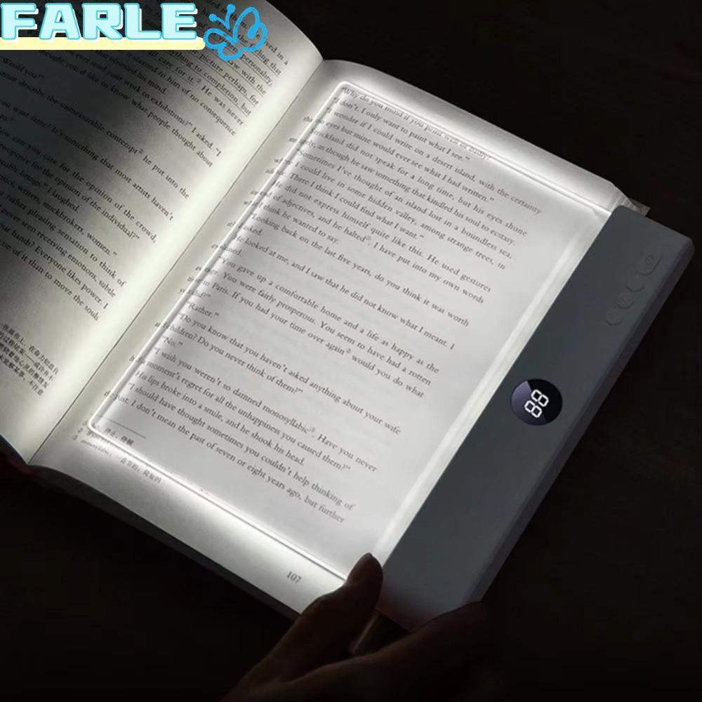 โคมไฟอ่านหนังสือ FRLE, ไฟหนังสือ 3 สี, หรี่แสงได้แผง LED พร้อมตัวจับ ...