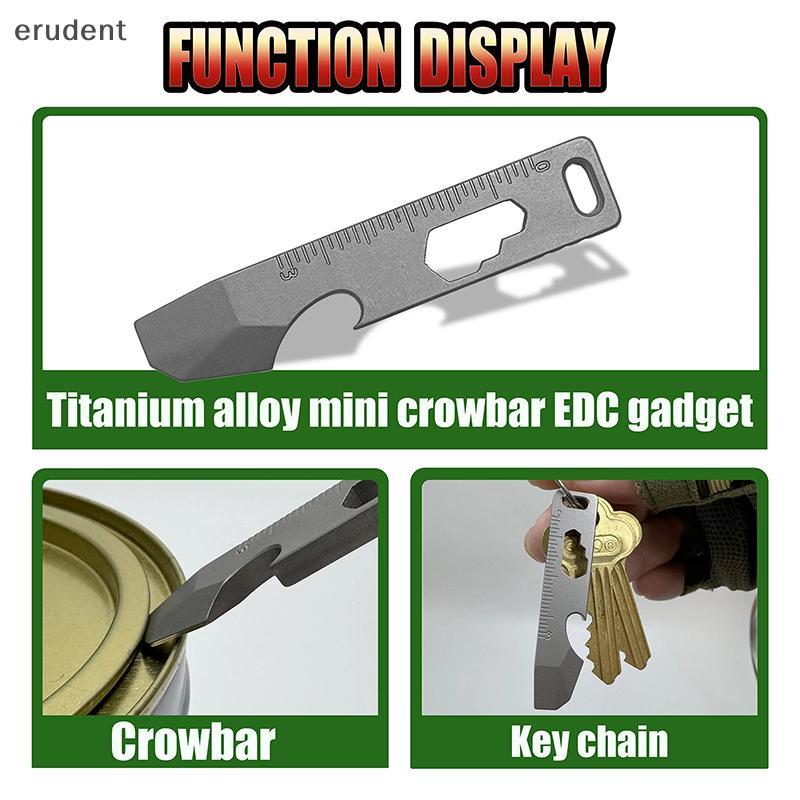 Erudent Multi-Functional Titanium Alloy Crowbar เปิดสําเร็จการศึกษา Hex ...