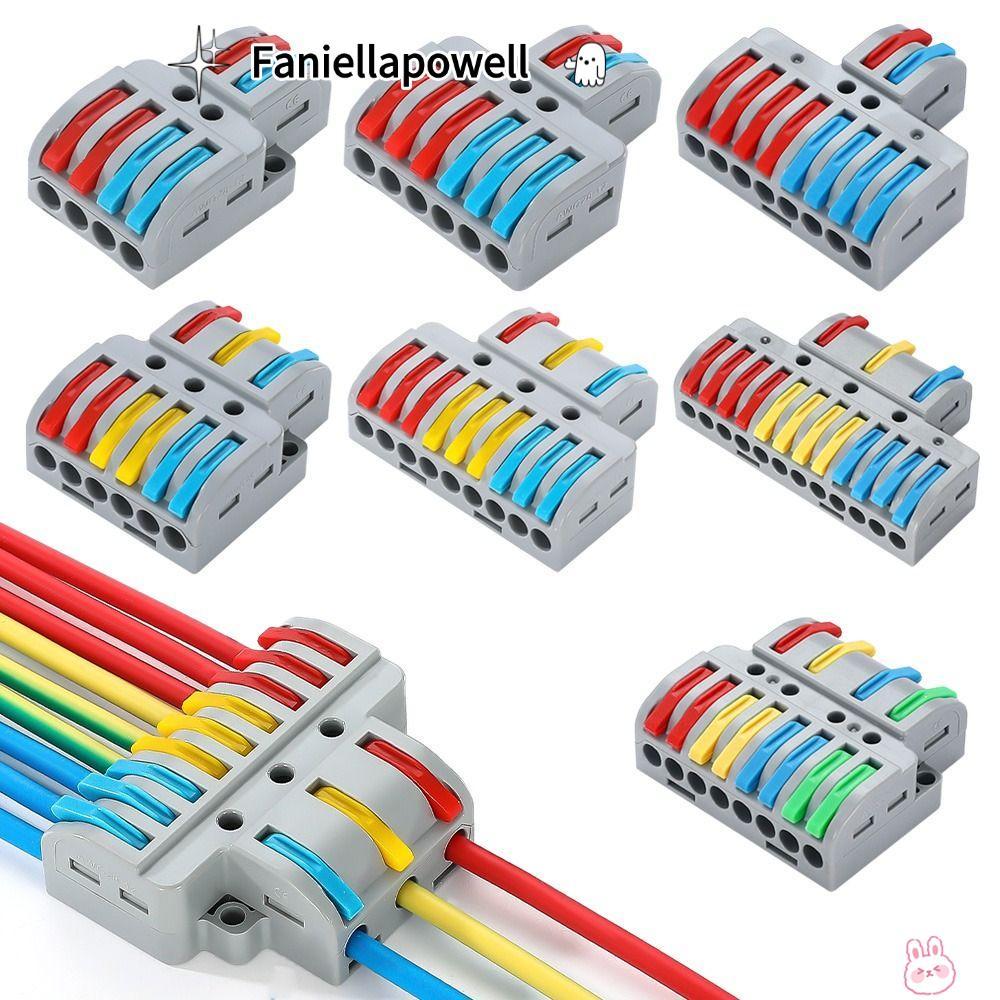 FANIELLAPOWELL Quick Terminal Block, Universal Compact Mini Wire ...
