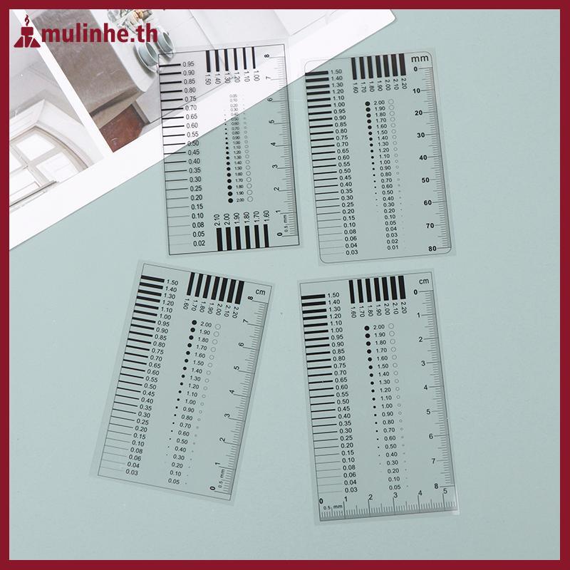 MULINHE วัด Pass Badge Gauge Stain Card Point Gauge Wire Gauge โปร่งใส ...