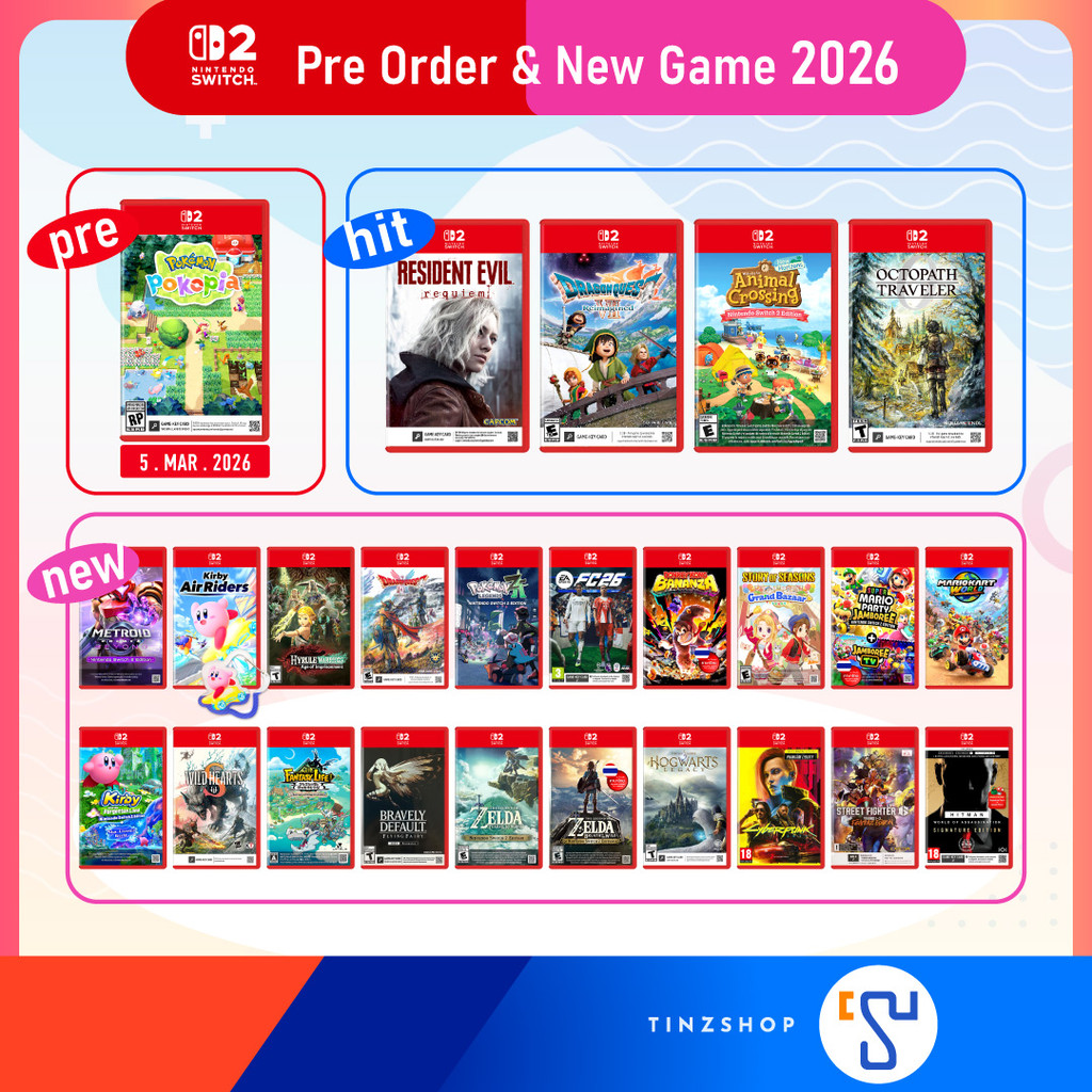 [Switch2] Nintendo Switch 2 Pre & New Game รวมเกม NS2 >> Pokopia, Quest ...