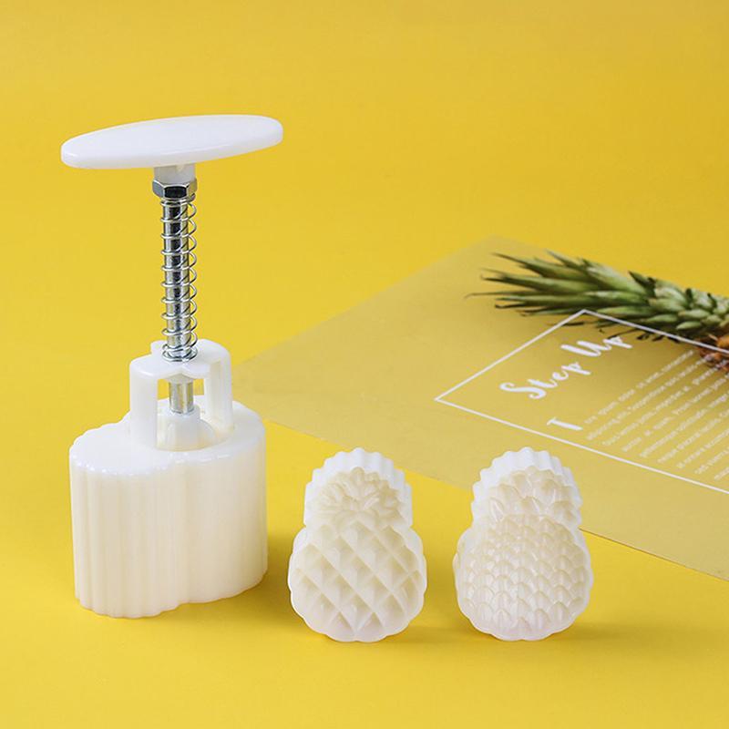 HNTH Fruit Pine Shape Pastry Mold,รวม 1 แม่พิมพ์และ 2 แสตมป์,DIY มือกด ...