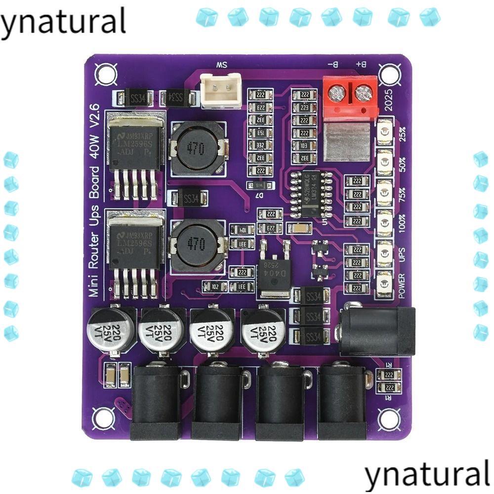 YENATURAL UPS Board, DC 12.6V เอาต์พุต 4 ทิศทาง Mini Router UPS ...