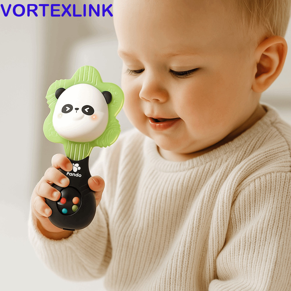 VORTEXLINK Music Teether Rattle Toy, Interactive Montessori Sensory ...
