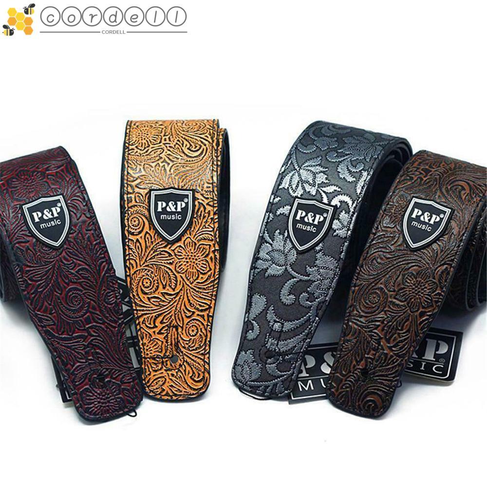 CORDELL สายกีตาร์หนังปรับ Widen Guitar Belt อะไหล่กีตาร์ Bass Strap ...