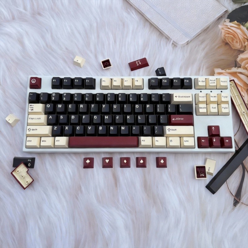 GMK Rome Keycaps ABS Double Shot Cherry Profile 163 คีย์คีย์บอร์ด ...