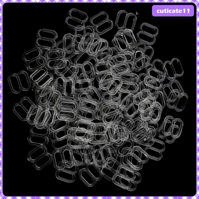 [Cuticate1] 100 ชิ้น Bra Strap Adjuster Bra Lingerie Slider Buckle ...
