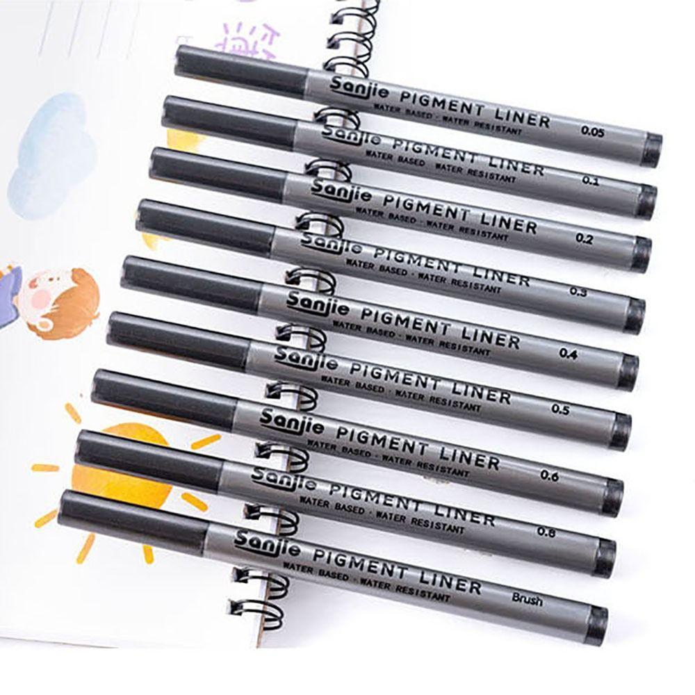 NIULIAN 9 ชิ้น/เซ็ต Sketch ปากกา, Multiliner Fine Point Art ปากกา,แบบ ...