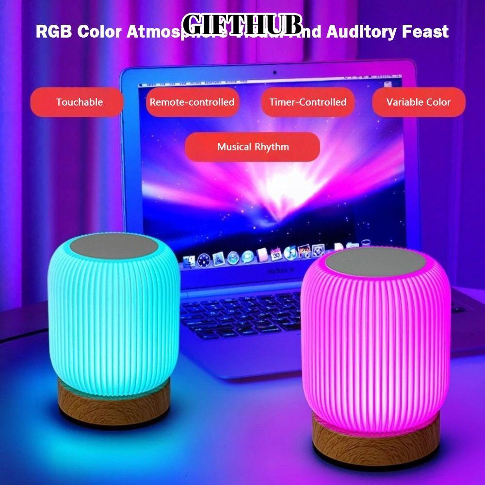 LULLABY ไฟกลางคืนระยะไกล LED ส่องสว่าง มีลายไม้ทนทาน ชาร์จด้วย Type-C ...