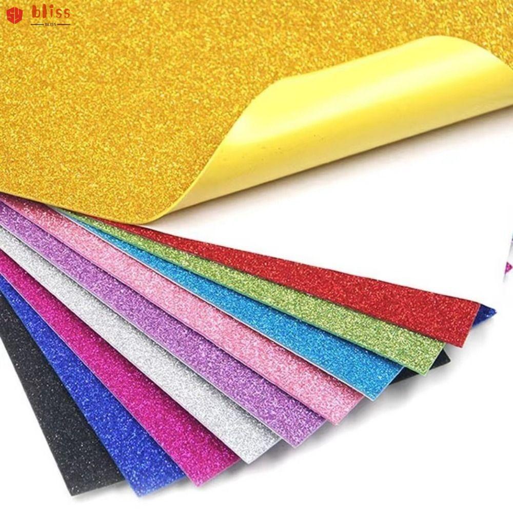 BLLISS Gold Powder Glitter สติกเกอร์, A4 หนา Glitter โฟมกระดาษ, EVA ...
