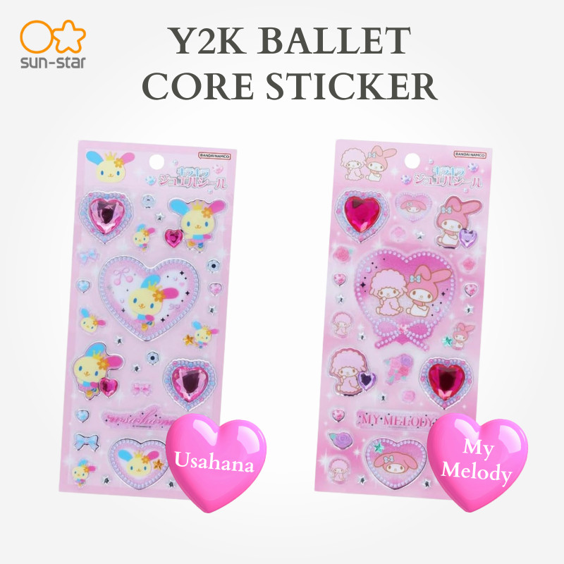 SUN‑STAR Stationery Sanrio Character 3D Stickers - Y2K Ballet Core ...