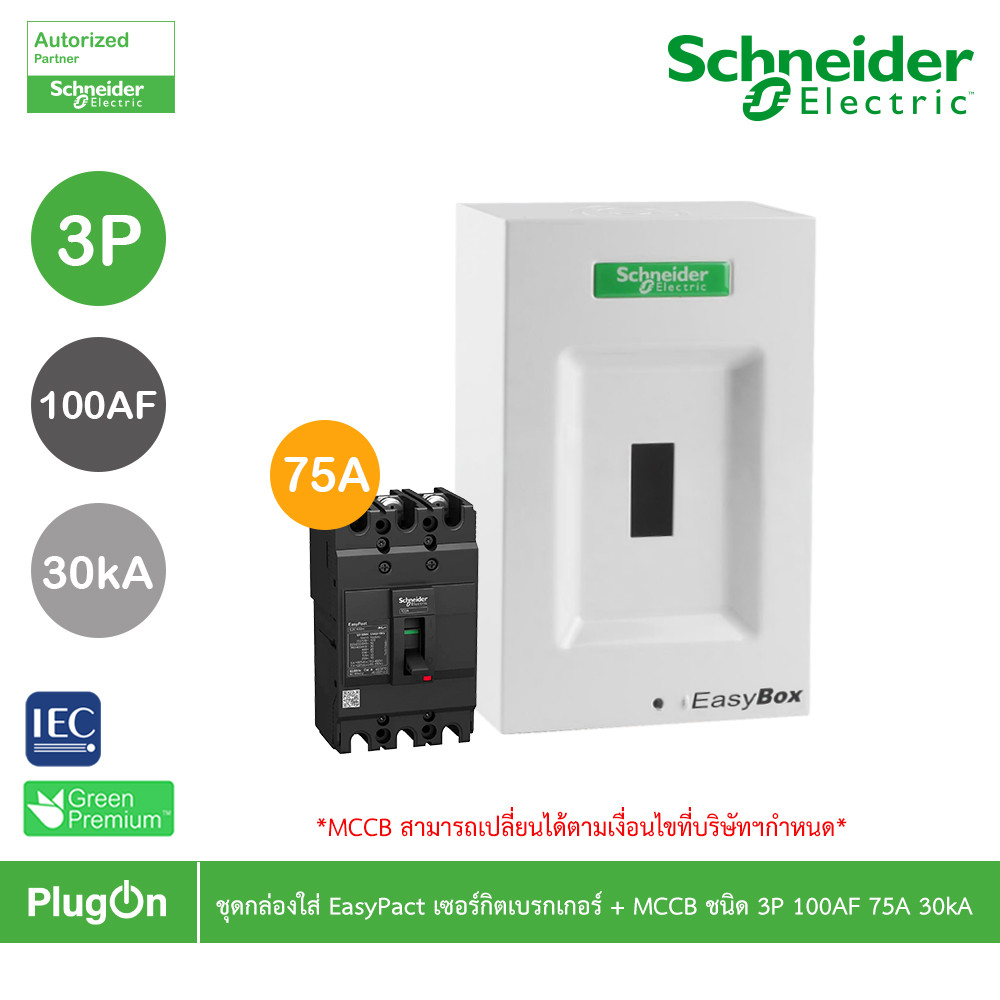 Schneider Electric ชุดกล่องใส่ EasyPact เซอร์กิตเบรกเกอร์ + MCCB ชนิด ...