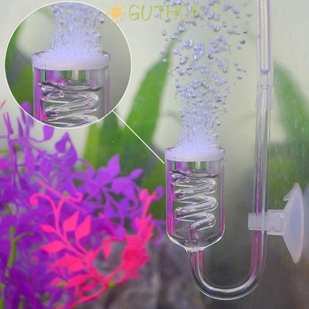 GUTHOP CO2 Diffuser,พร้อมถ้วยดูด Aquarium Glass เกลียวคาร์บอนไดออกไซด์ ...