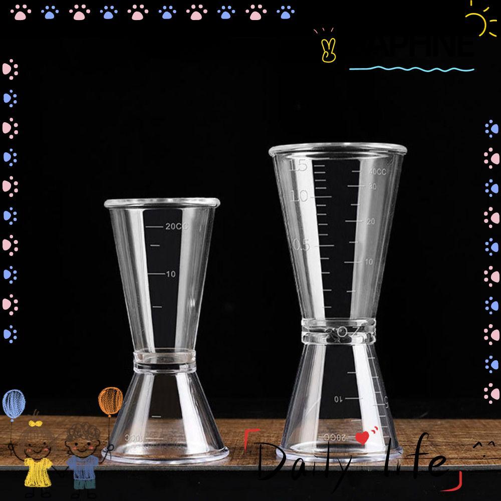ถ้วยวัด DAPHNE, 10/20cc 20/40cc Didi Shaker, Double Shot โปร่งใสสองหัว ...