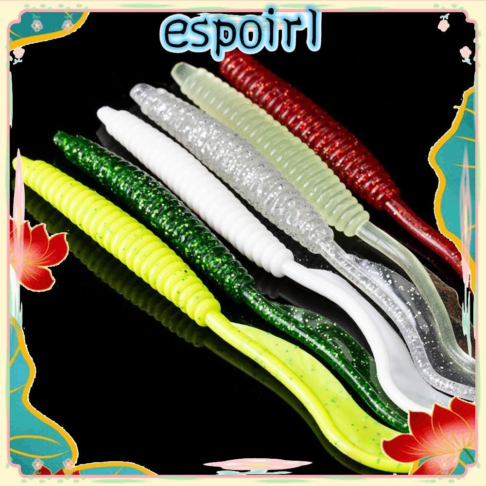 ESPOIR 5PCS Fishing Soft Lures, PVC 6 สี Fishing Jig Lure, Fishing ...