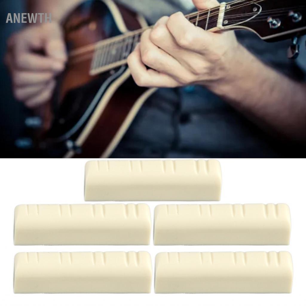 Anewth การออกแบบมาตรฐานอุปกรณ์เสริม Mandolin Nut สะพานพลาสติก 5 ชิ้น 8 ...