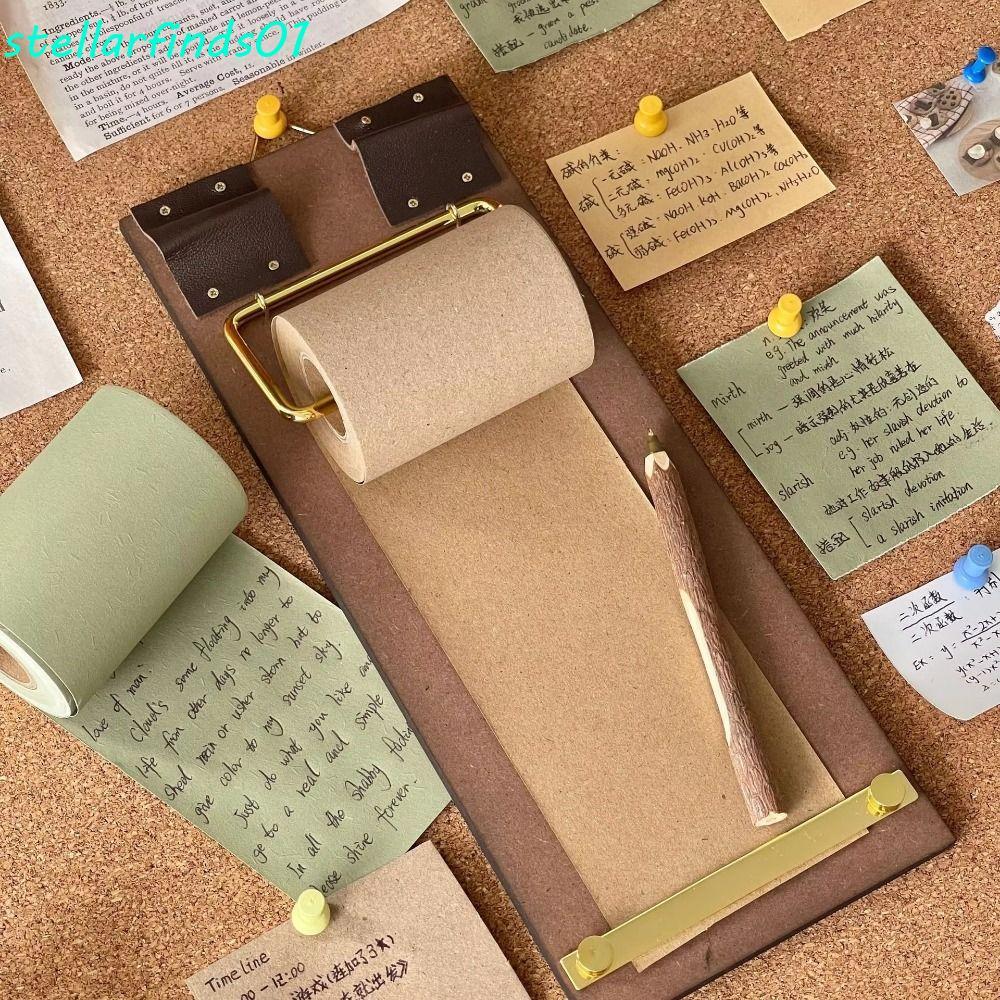 STELLARFENDS Vintage Sticky Notes, Retro Tear-Off Roll-Up Sticky Notes ...