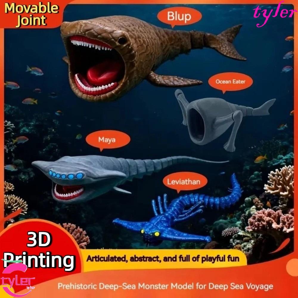 TYLER Sea Eater รูป,ที่สมจริง Movable Joint 3D พิมพ์ Subnautica ของเล่น ...