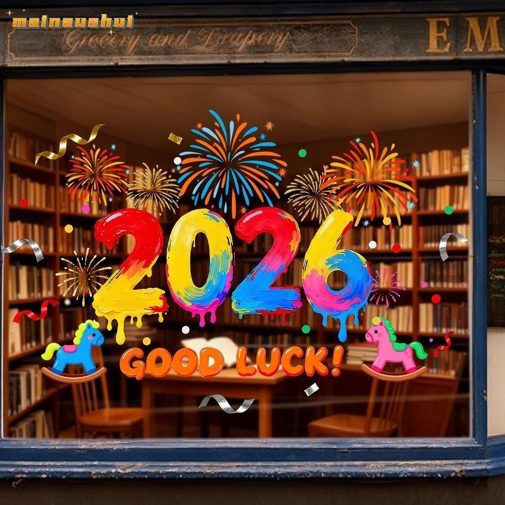 MAINAUSHUI Festival Party Sticker, PVC Self Adhesive Window Sticker ...