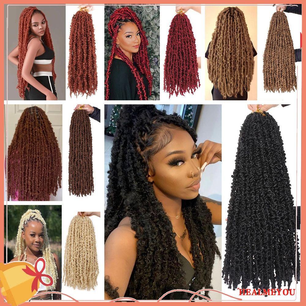 ผม synthetic Aqua 24 Strand Twisted Boho Locs ขนาด 22 นิ้ว, ดีไซน์ ...