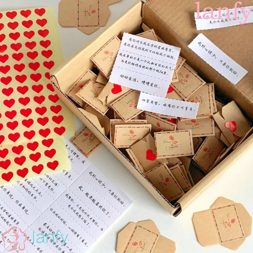 LANFY Mini Love Letter Set, 100 สัญญา/อวยพร/To Do Lists Selfmade Love ...