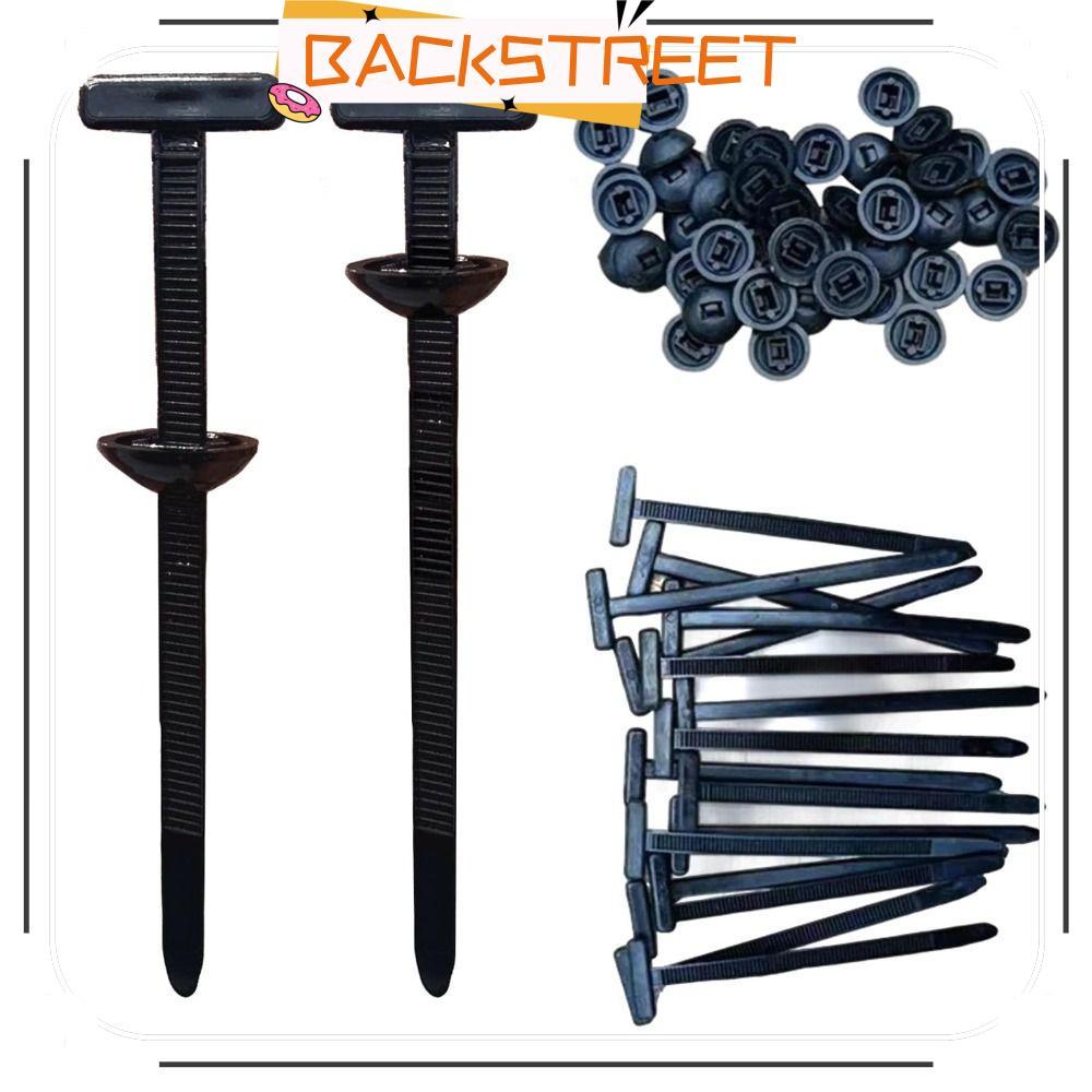 BACKSTAGE 20/50100Pcs Heavy Duty Nylon Zip Ties, Cable Tie Retainer ...