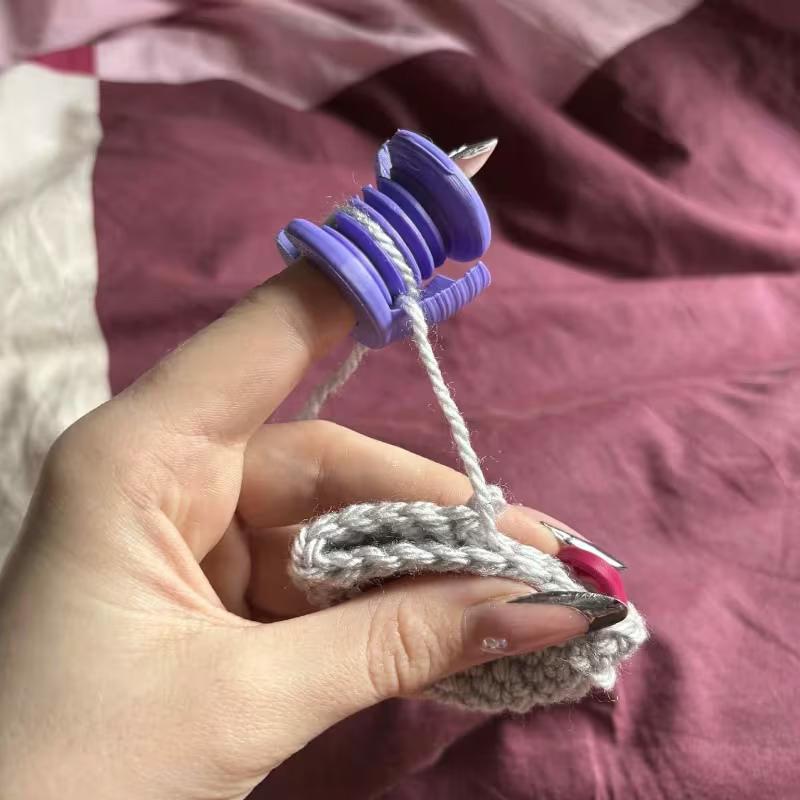Adoreloveblue 1/2pcs โครเชต์ Finger & Yarn Protectors Thumb & Finger ...